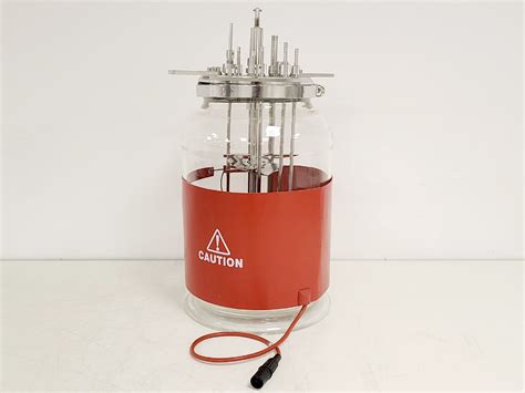 Electrolab 10l Bioreactor Vessel W Head Plate Ports Tube Heated