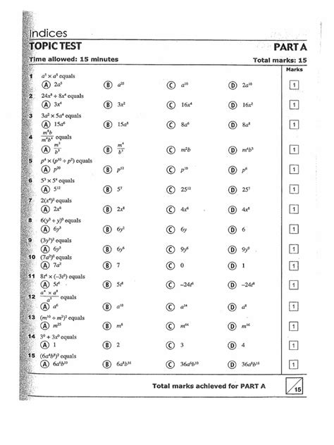 Revision Indices Measurement Pythag And Trig Pdf