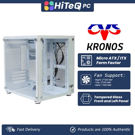 HiteqPC MATX ITX Case Dual Chamber Tempered Glass Front And Side CVS Kronos Shopee