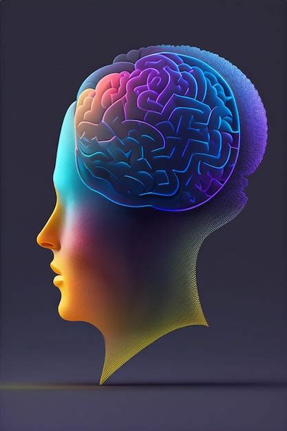 Premium Ai Image Brain Robotic Design Illustration