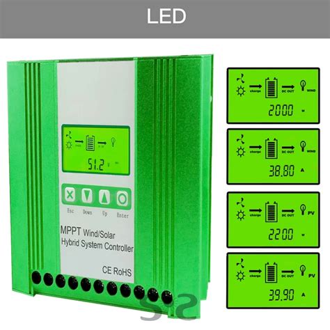 2000w 5000w Hybrid Solar Wind Charge Controller Mppt Wind Power Booster