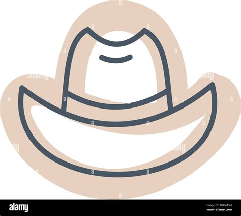 Cowboy Hat Illustration Vector On A White Background Stock Vector