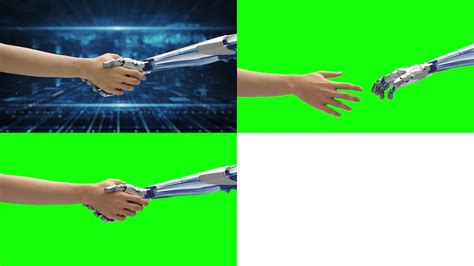 Ai机器人和人类握手 视频素材下载 编号 30806278 光厂 Vj师网