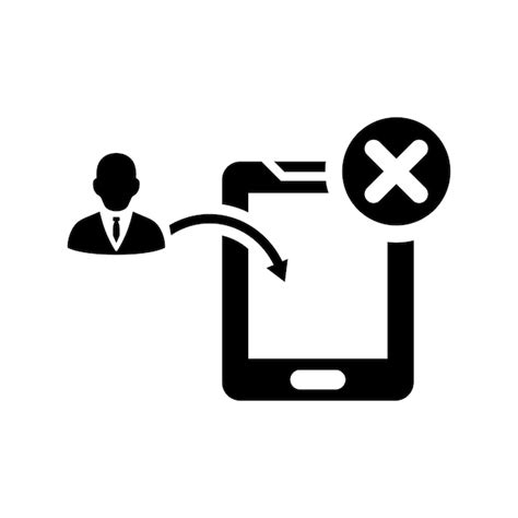 Premium Vector Abolish Cessation Icon Black Vector Graphics