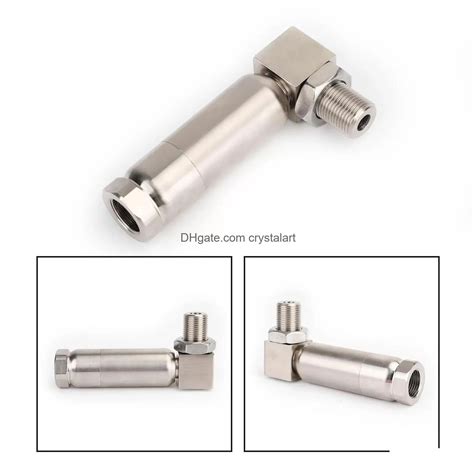 Mini Oxygen Sensor Adapter With Degree Angled Connector For Check Engine Support Bar Light