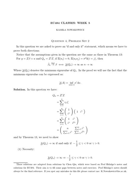 econometric analysis mt official problem set solution 4 pdf