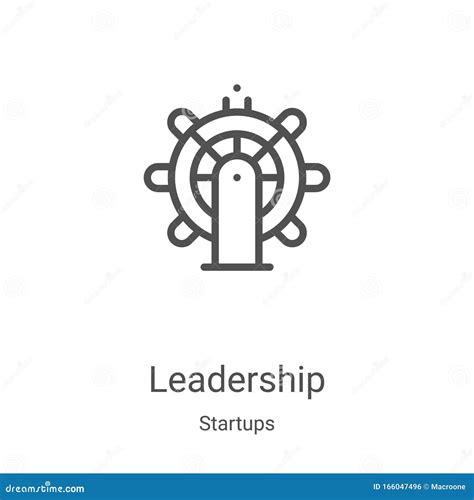Leadership Icon Vector From Startups Collection Thin Line Leadership Outline Icon Vector