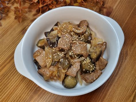 가지와 함께 콩고기 볶음 만들기