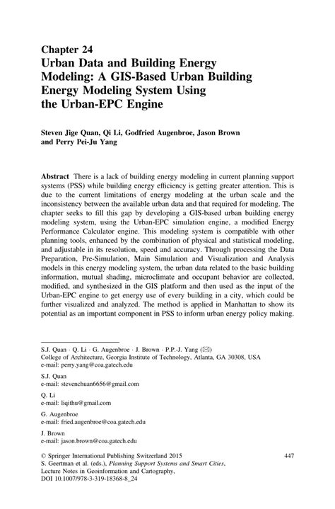 pdf urban data and building energy modeling a gis based urban