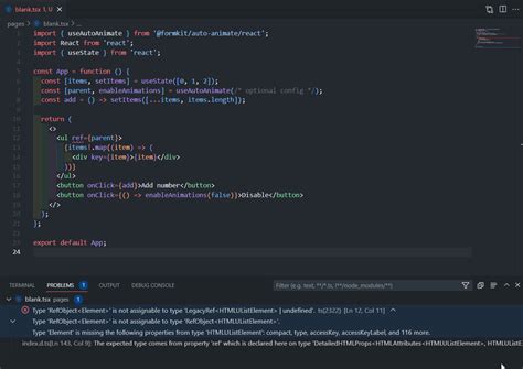 Type RefObject Is Not Assignable To Type LegacyRef Undefined