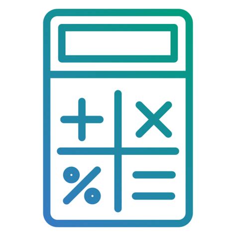 Calculator Generic Gradient Outline Icon