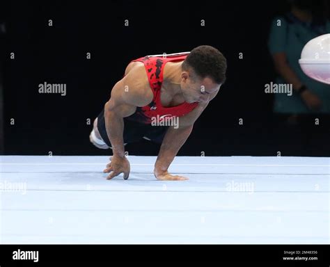 Asil Adem Of Turkey During The Mens Floor Exercise Final At The European Championships Munich