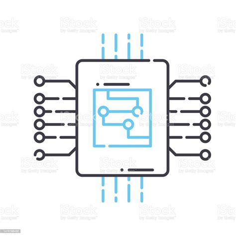 Big Data Line Icon Outline Symbol Vector Illustration Concept Sign