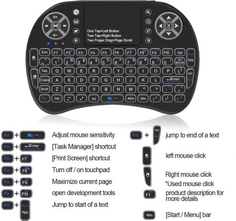 Wireless Mini Smart Keyboard With Touchpad