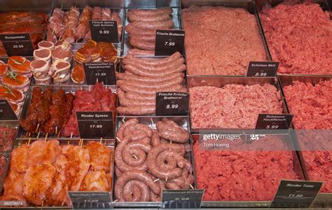 Meat In Display In Supermarket Meat Shop Premium Meat Meat Markets
