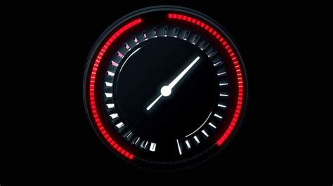 premium photo futuristic digital speedometer displaying 9800 among