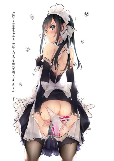 rule 34 1girls ass breasts japanese text maid murakami suigun panties