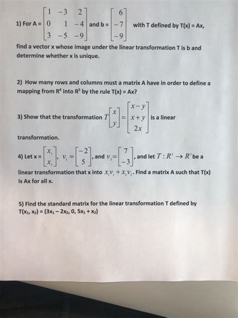 Solved 1 3 2 1 For A 10 1 4 And B1 71 59 With T