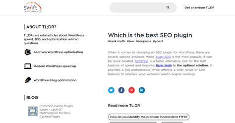 rank math swift performance
