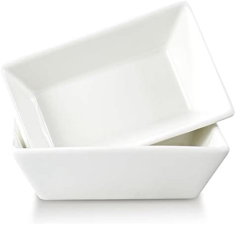 Iyulania Small Porcelain Bowls 55 Oz Rectangle Bowl For