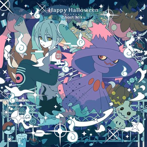 Hatsune Miku Mimikyu Mismagius Ghost Miku Pumpkaboo And 1 More