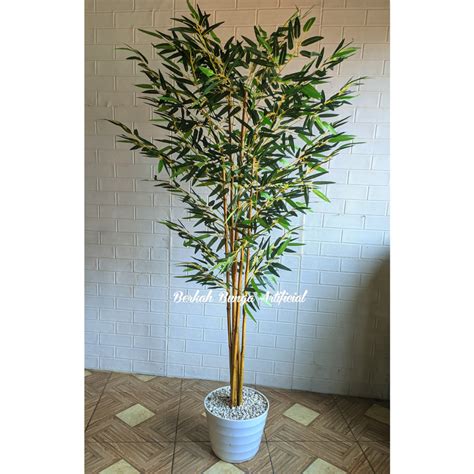Jual Pohon Bambu Artificial 170cm Pohon Hiasan Bunga Dekorasi Pohon Pojok Baatang Bambu Daun