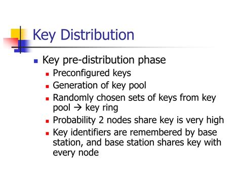 Ppt A Key Management Scheme For Distributed Sensor Networks