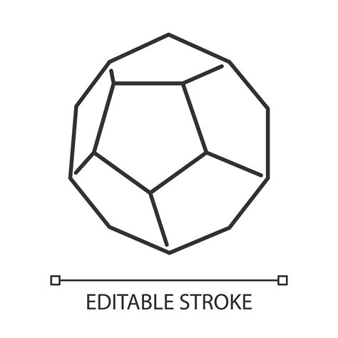 dodecahedron linear icon 3685966 vector art at vecteezy