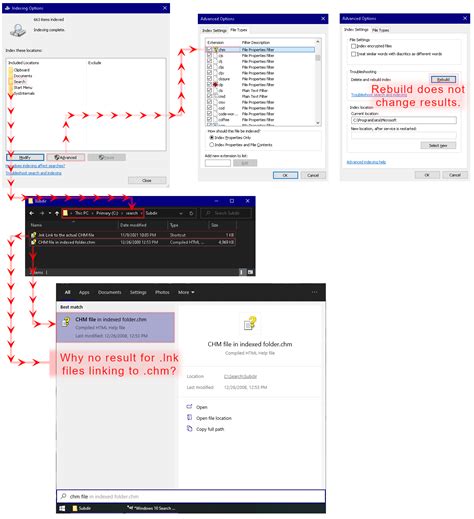 Shortcuts For Certain File Types Not Showing In Start Menu Search
