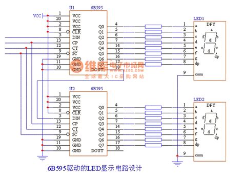 LED Driven LED Display Circuit Design Power Supply Circuit Circuit Diagram SeekIC Com