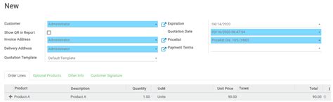 Problems Error In The Sales Quotation With Pricelist Odoo 13 · Issue 47649 · Odoo Odoo · Github