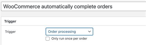 WooCommerce Automatically Complete Orders Wundermatics