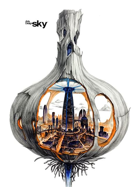 Pin On 기초소양실기 Fantasy Art Landscapes Architecture Concept Drawings Conceptual Illustration