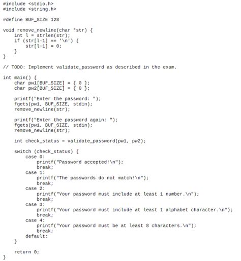 Solved The Following Program Calls A Function Named