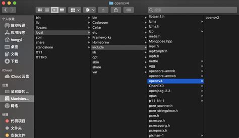opencv configuration on macos