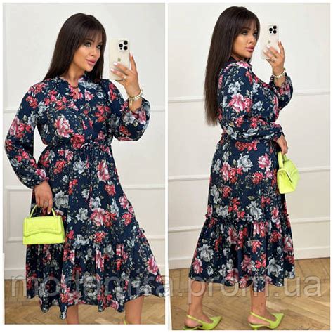 Купити Жіноче літнє плаття в квіти вільного крою великі розміри батал р 50 60 жіночі плаття не
