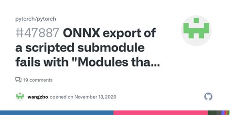 onnx export of a scripted submodule fails with modules that are called