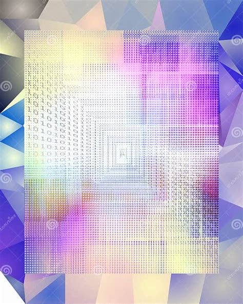 Square Abstract With Binary Code Stock Illustration Illustration Of