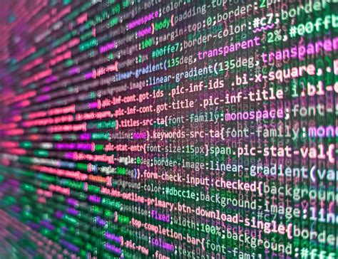 Abstract Information Digital Technology Modern Background Computer Script Typing Work Stock