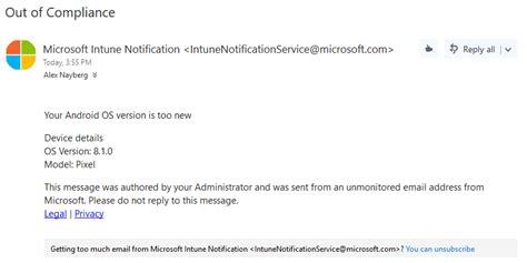 Microsoft Intune Compliance Notifications Ravenswood Technology