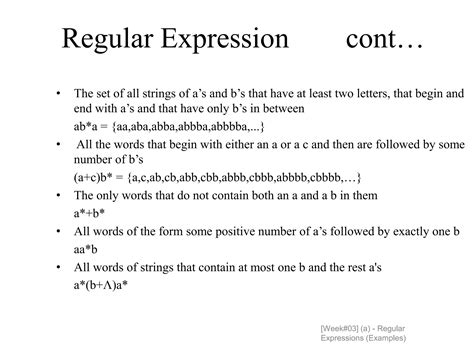 regular expression examples pptx