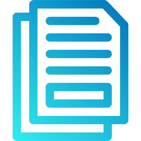 Assignment Generic Gradient Outline Icon