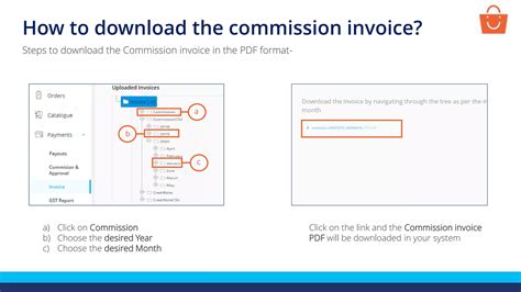 Commission Invoice B2c Ppt
