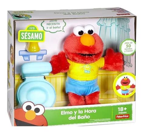 Juguete Bebe Elmo Hora Del Baño Plaza Sesamo Mattel Envío Gratis