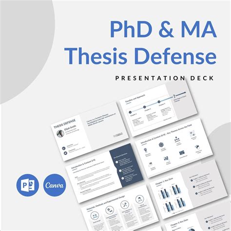 Thesis Defense Presentation Template Phd Masters Ma Academic Viva