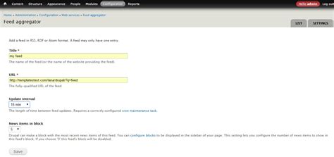 Drupal 7x How To Add Rss Feed Template Monster Help