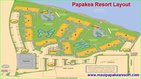 Aston At Papakea Resort Map Lahaina Hi