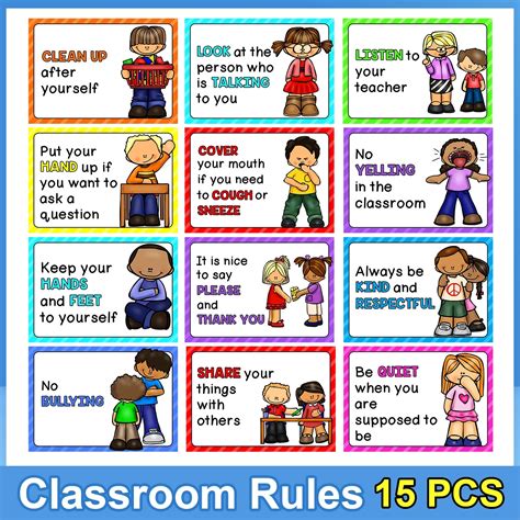 Kindergarten Classroom Rules