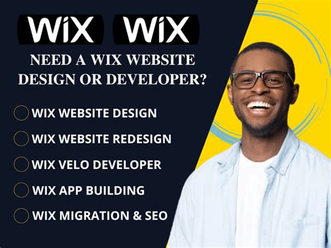 a wix website developer landing page developer website designer wix