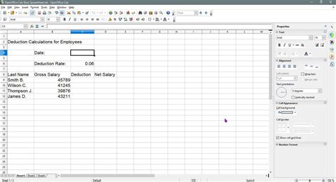 open office calc basic spreadsheet tutorial